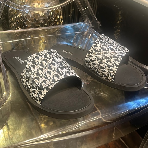 MICHAEL Michael Kors | Shoes | New Michael Michael Kors Slides | Poshmark